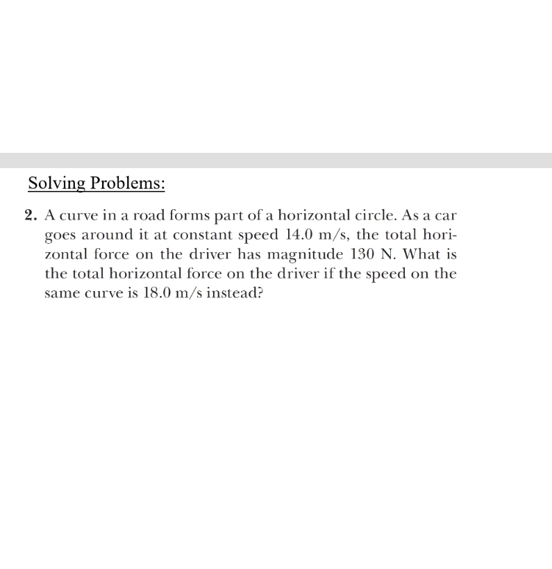 Solved Solving Problems:2. ﻿A curve in a road forms part of | Chegg.com