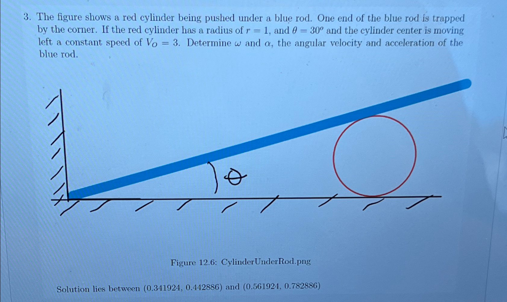 Solved The figure shows a red cylinder being pushed under a | Chegg.com