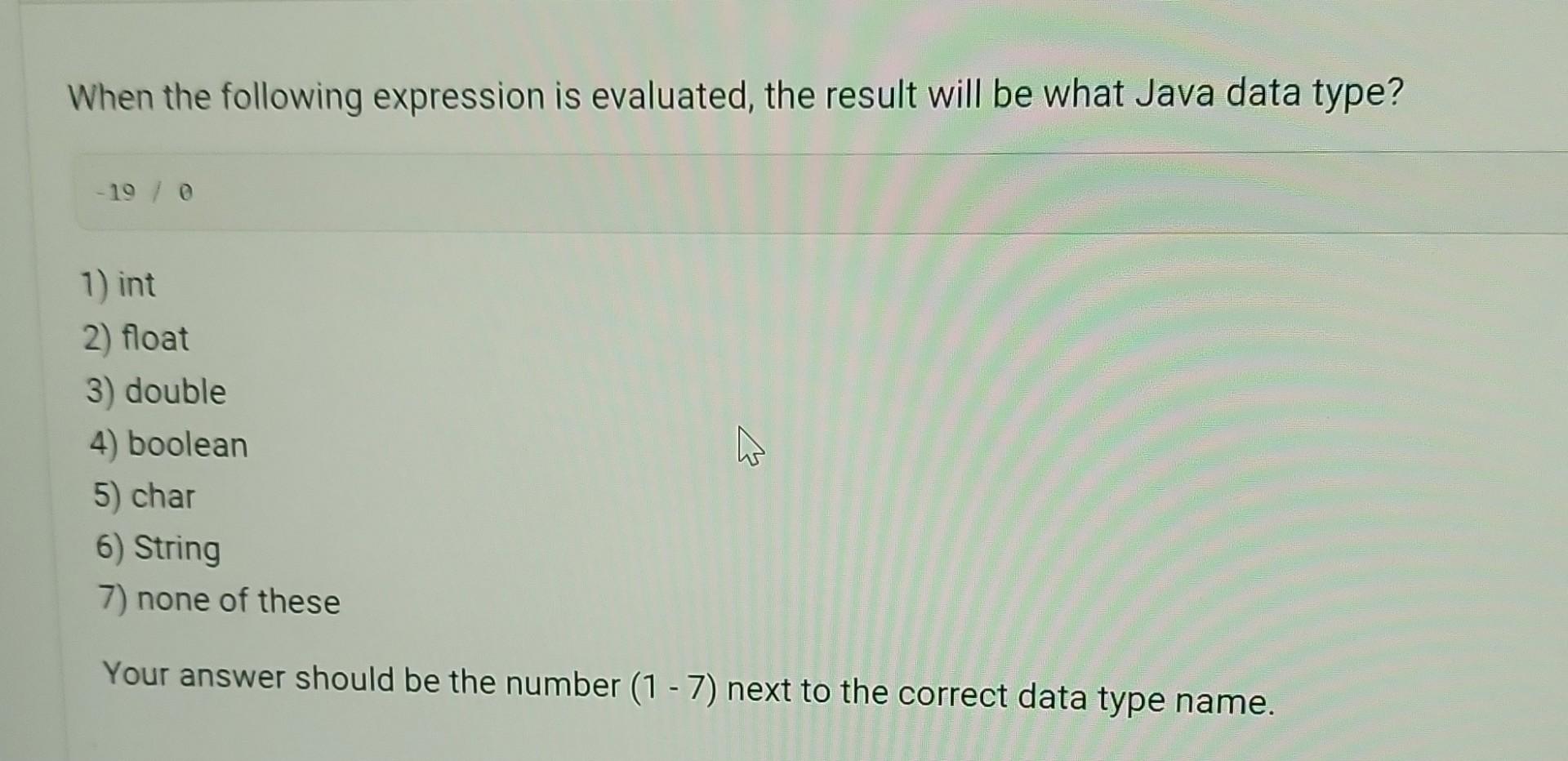 Solved When the following expression is evaluated, the | Chegg.com