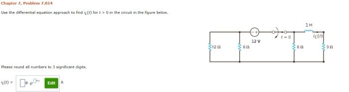 Solved Chapter 7, Problem 7.014 Use the differential | Chegg.com