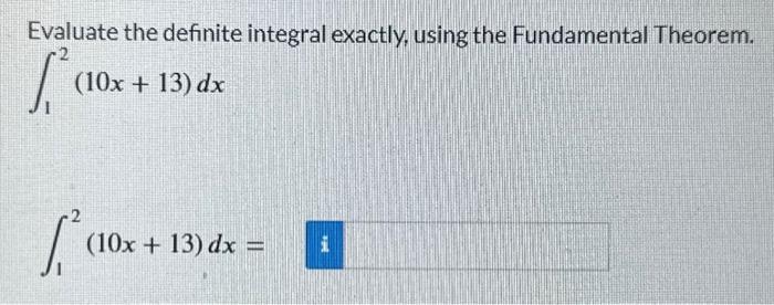 Solved Evaluate the definite integral exactly, using the | Chegg.com
