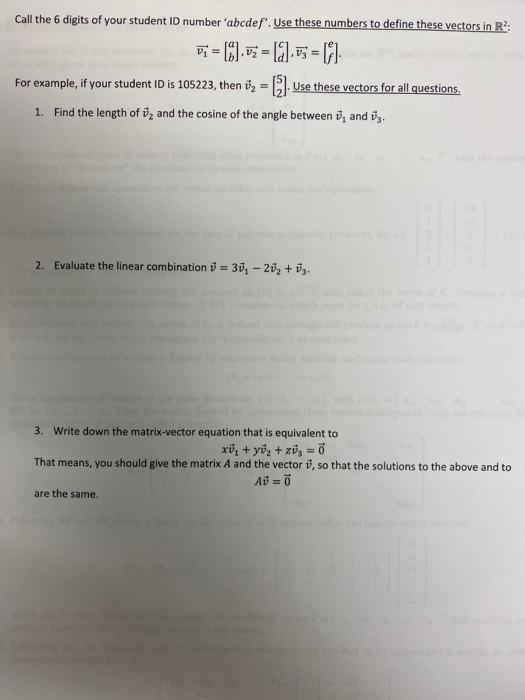 Solved Call the 6 digits of your student ID number 'abcdef'. | Chegg.com