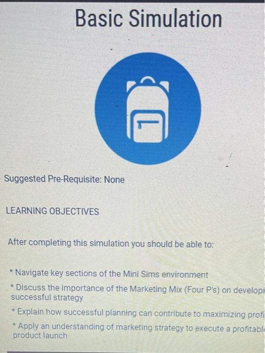 Solved Basic Simulation ៗ Suggested Pre-Requisite: None | Chegg.com