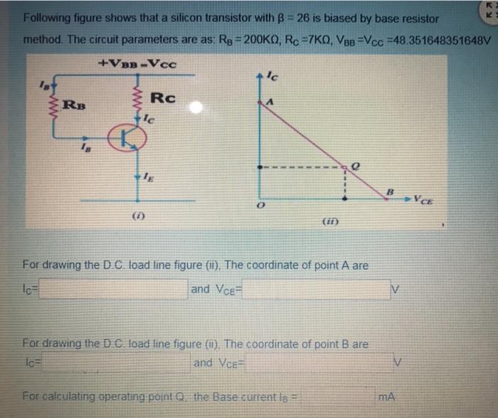 Solved Following figure shows that a silicon transistor with | Chegg.com