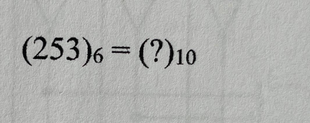 Solved Perform The Number System Conversion Based On Binary