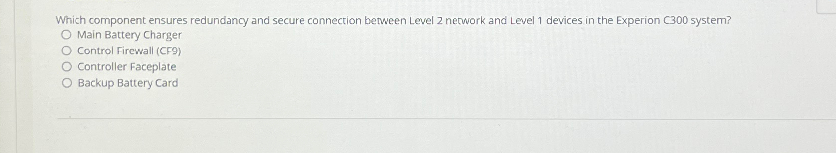 Solved Which component ensures redundancy and secure | Chegg.com