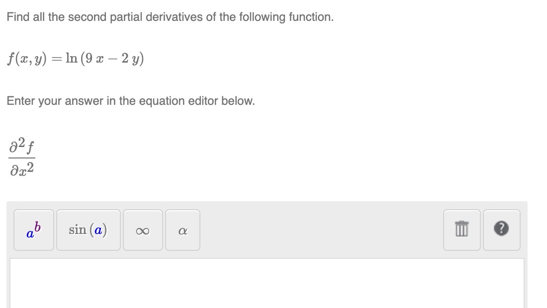 Solved Find all the second partial derivatives of the | Chegg.com