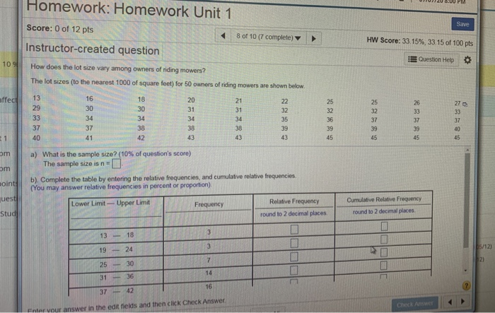 Solved Homework Homework Unit 1 Save Score 0 Of 12 Pts 8