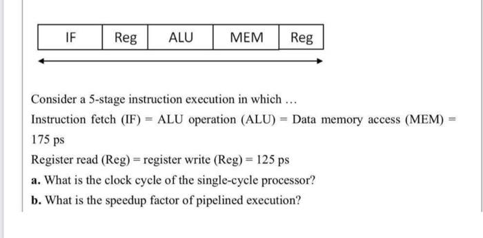 Solved Consider a 5-stage instruction execution in which ... | Chegg.com