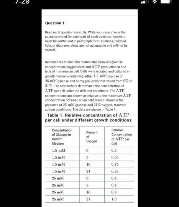 Solved 1:29 Question 1 Read each question carefully. Write | Chegg.com Solved 1:29 Question 1 Read each question carefully. Write | Chegg.com