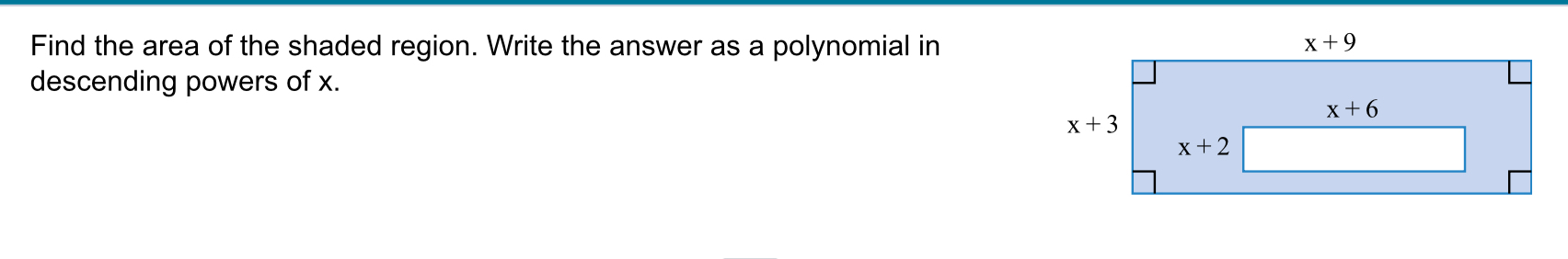 Solved Find the area of the shaded region. Write the answer | Chegg.com