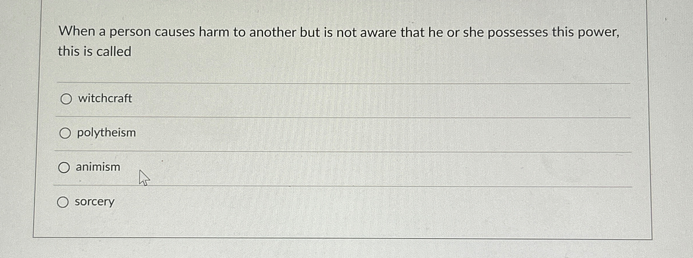 Solved When a person causes harm to another but is not aware | Chegg.com
