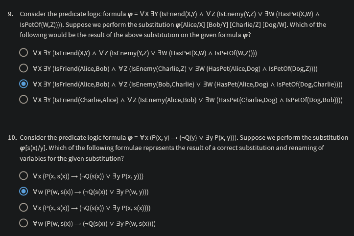 Solved Consider the predicate logic formula φ=AAxEEY | Chegg.com
