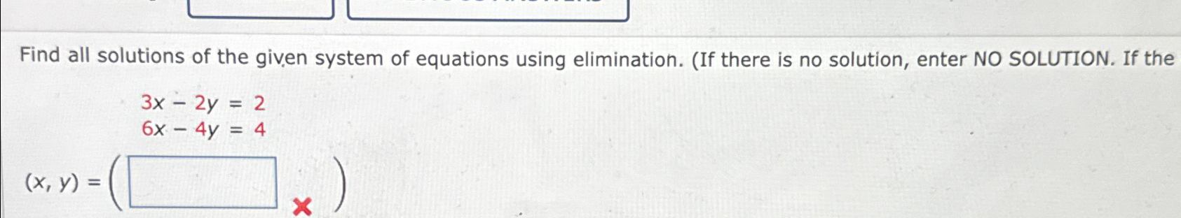 Solved Find all solutions of the given system of equations | Chegg.com