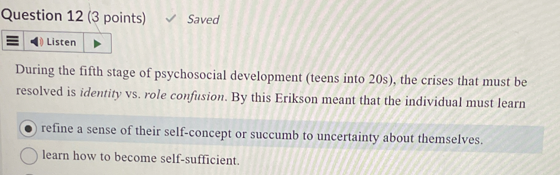 High Quality SOLUTION Question 12 (3 ﻿points) ﻿SavedDuring the fifth stage | Chegg.com