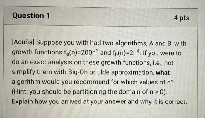 Solved Question 3 1.5 pts [Acuña] What are the tilde | Chegg.com