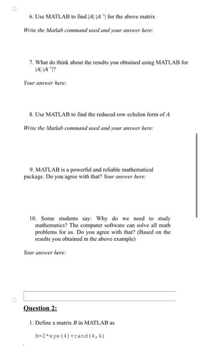 Solved Suppose that A=rand×⎝⎛145257369⎠⎞ Where rand is a | Chegg.com