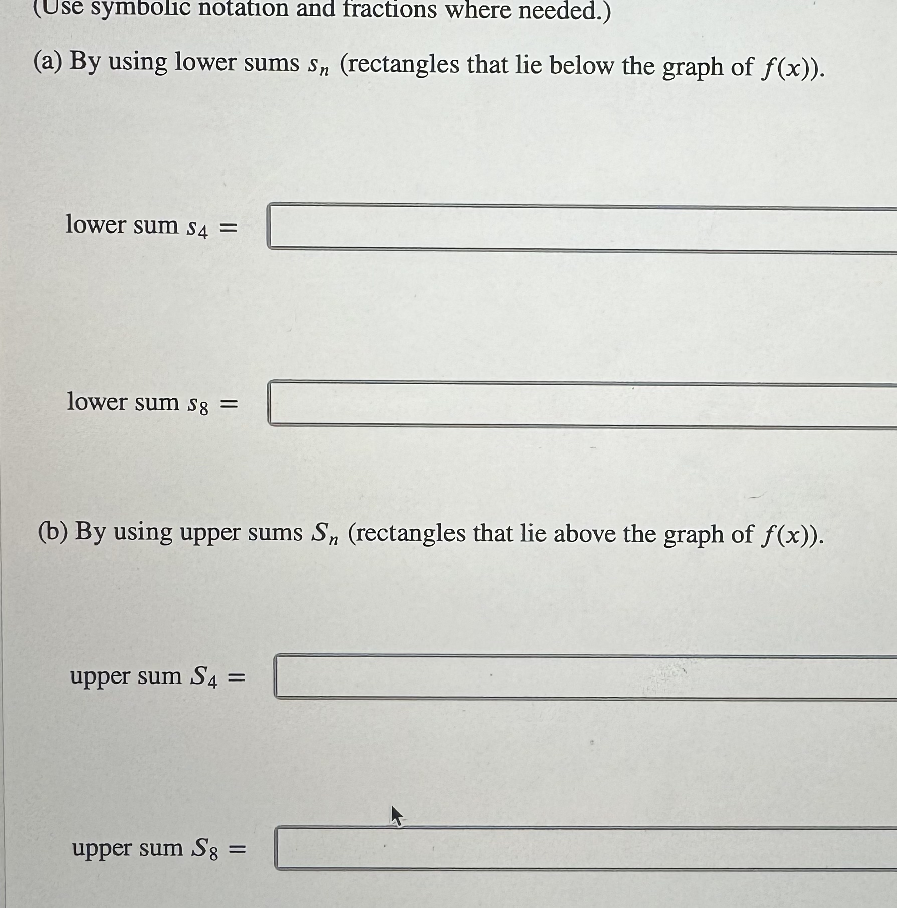 (Use symbolic notation and fractions where | Chegg.com