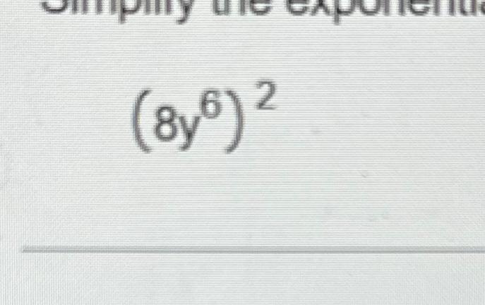 Solved (8y6)2 | Chegg.com