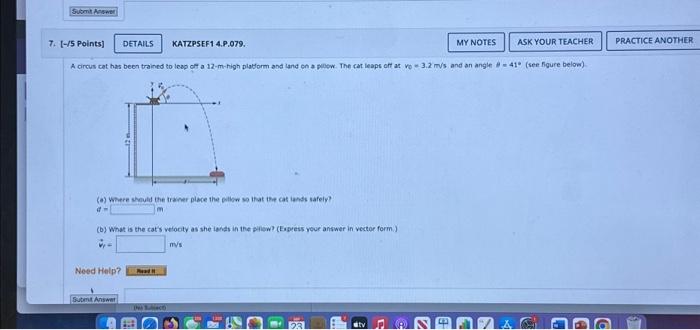 Solved Submit Answer 7. [-/5 Points] DETAILS Need Help? A | Chegg.com