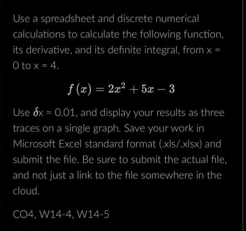 Solved Use a spreadsheet and discrete numerical calculations | Chegg.com