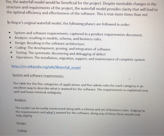 Solved Software Engineering Question:Please help me solve | Chegg.com