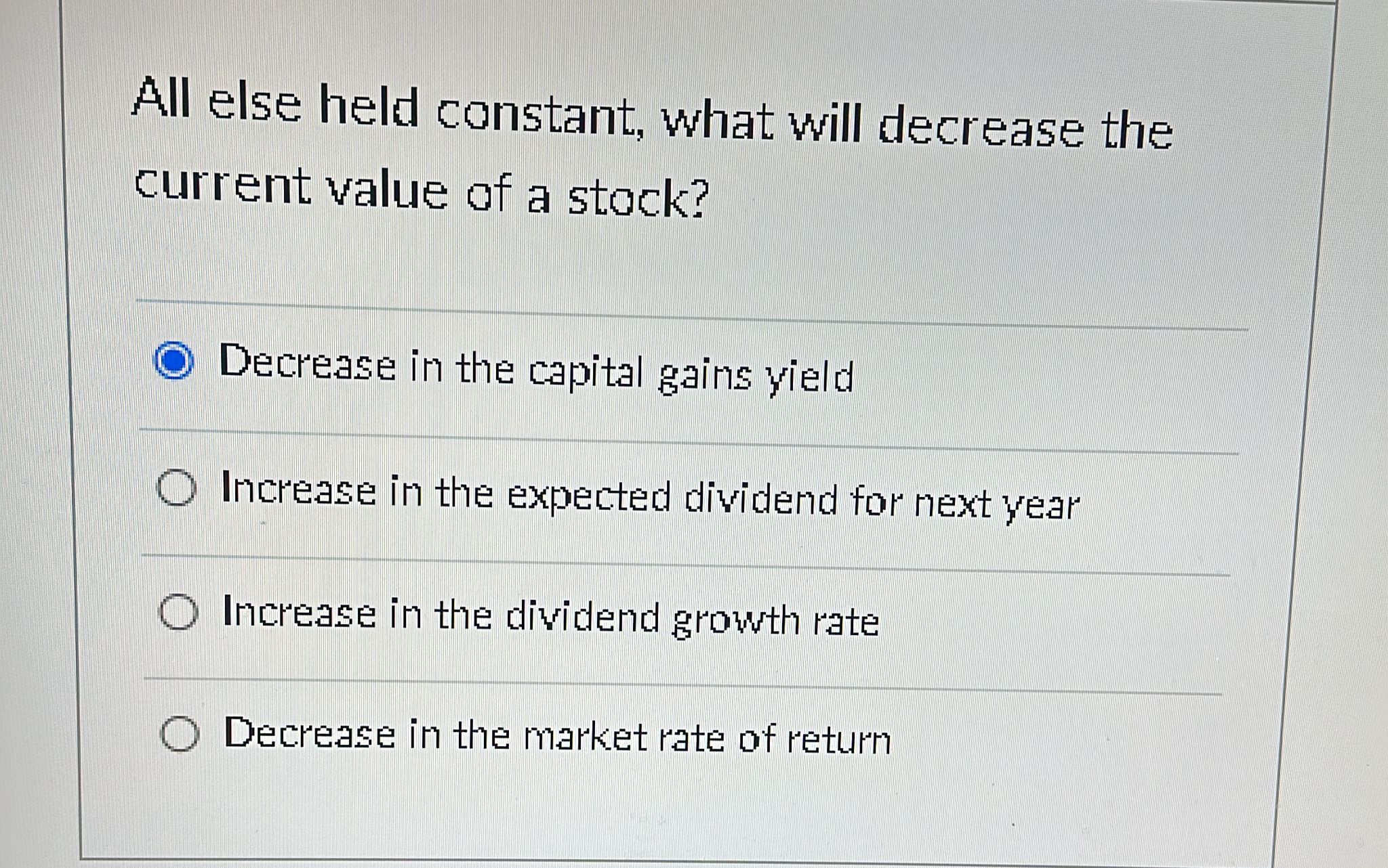 Solved All else held constant, what will decrease thecurrent | Chegg.com