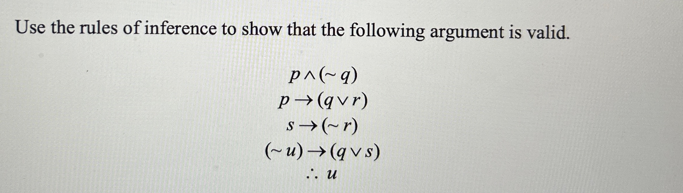 Solved Use the rules of inference to show that the following | Chegg.com