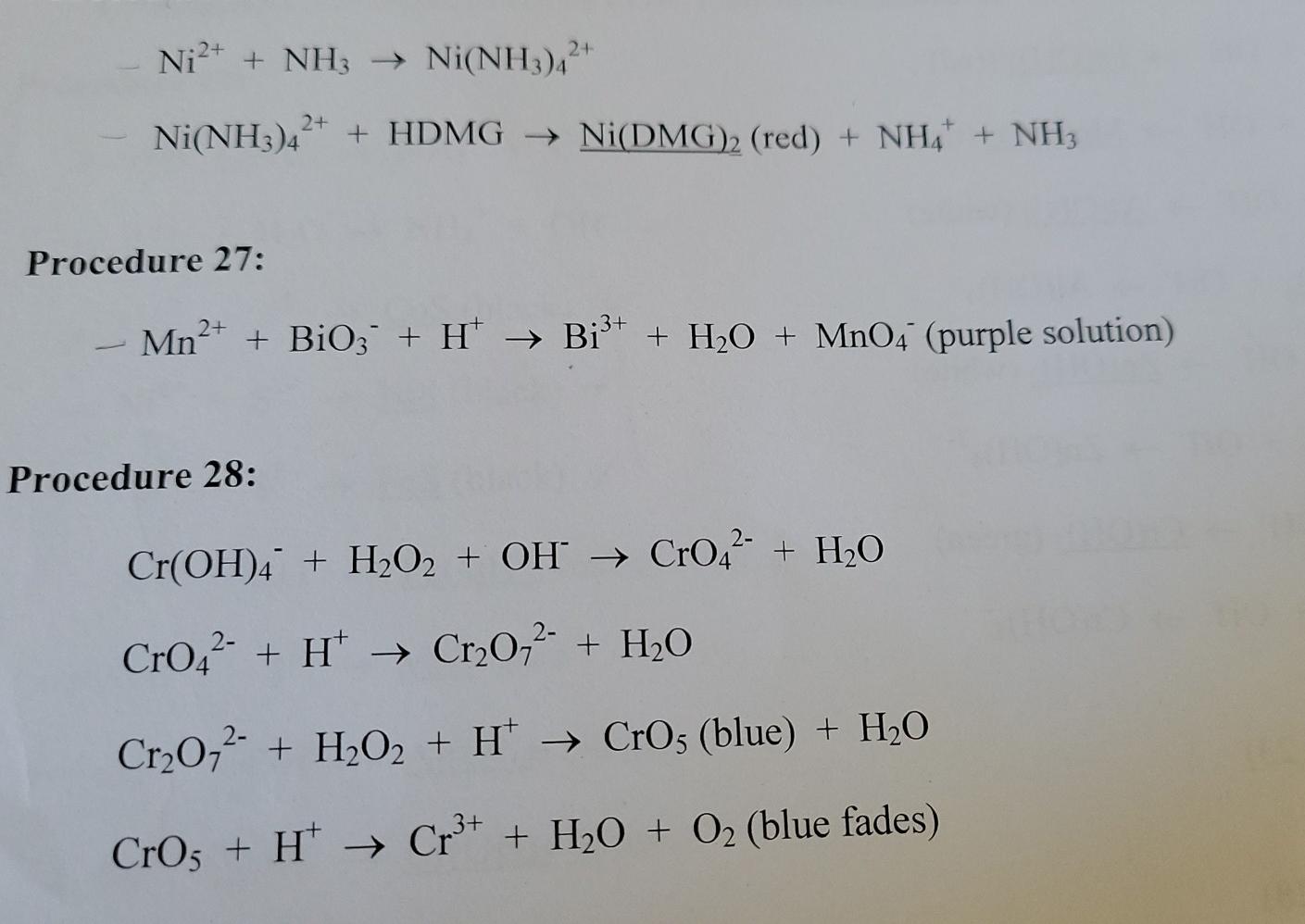 Solved 2+ Ni2+ + NH3 → Ni(NH3)4? 2+ Ni(NH3)4 + HDMG → | Chegg.com