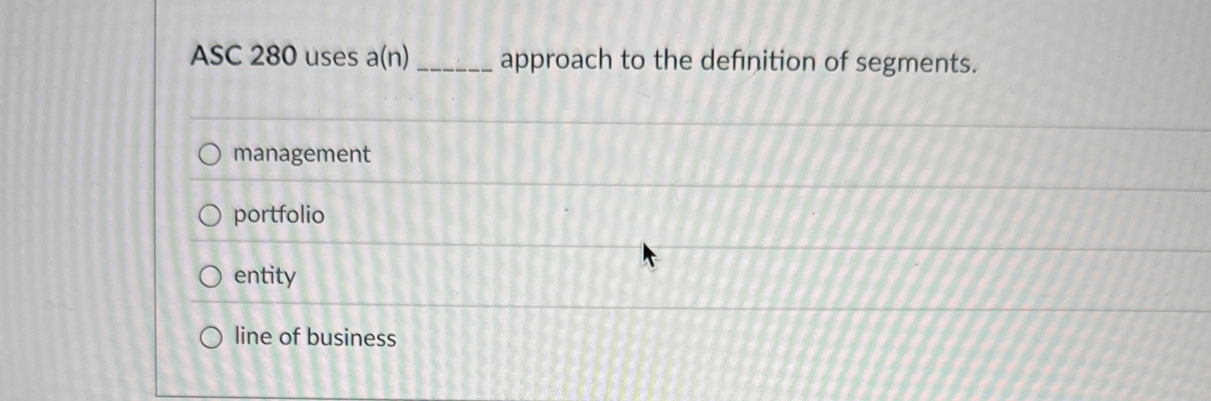 Solved ASC 280 ﻿uses a( n ) q, ﻿approach to the definition | Chegg.com