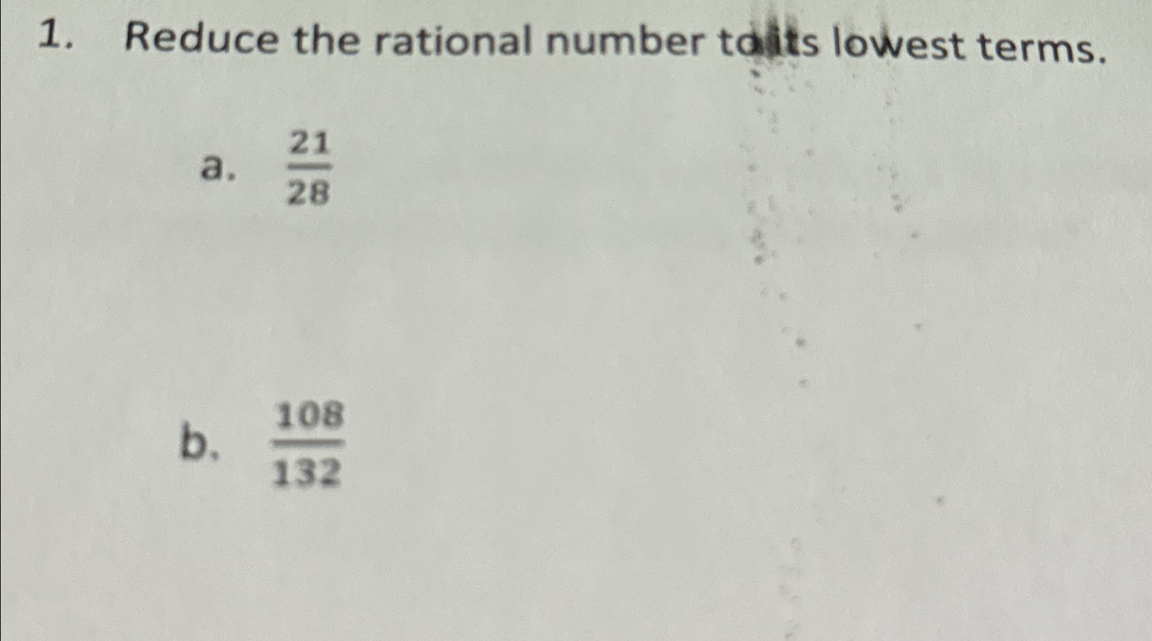 Solved Reduce the rational number talits lowest | Chegg.com