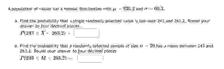 Solved A Population Of Values Has A Normal Distrubtion With 4395