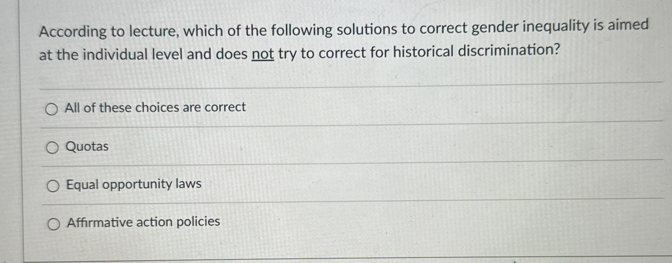 Solved According to lecture, which of the following | Chegg.com