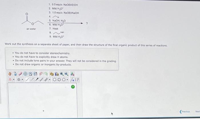 Solved Work out the synthesis on a separate sheet of paper, | Chegg.com