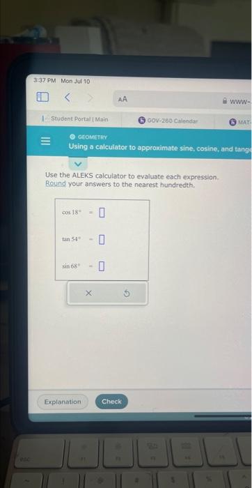 Solved Use the ALEKS calculator to evaluate each expression. | Chegg.com