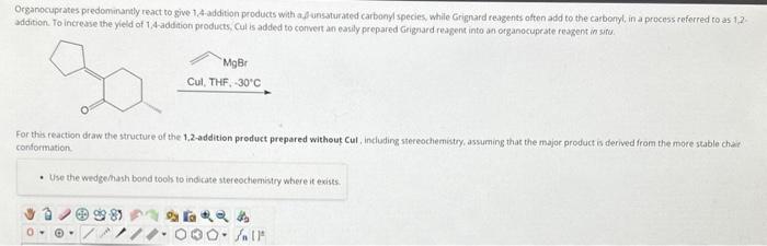 Solved Organocuprates predominantly react to give | Chegg.com