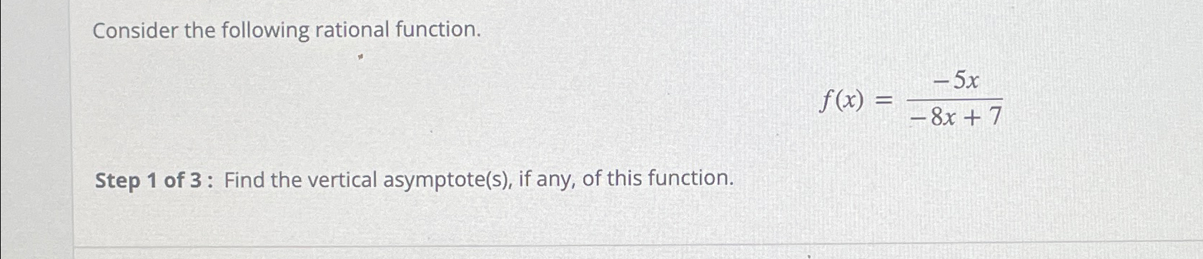 Solved Consider the following rational | Chegg.com