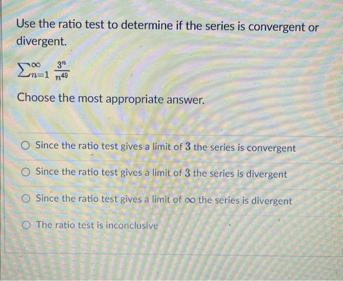 Solved Use the Root Test to determine if the series is | Chegg.com