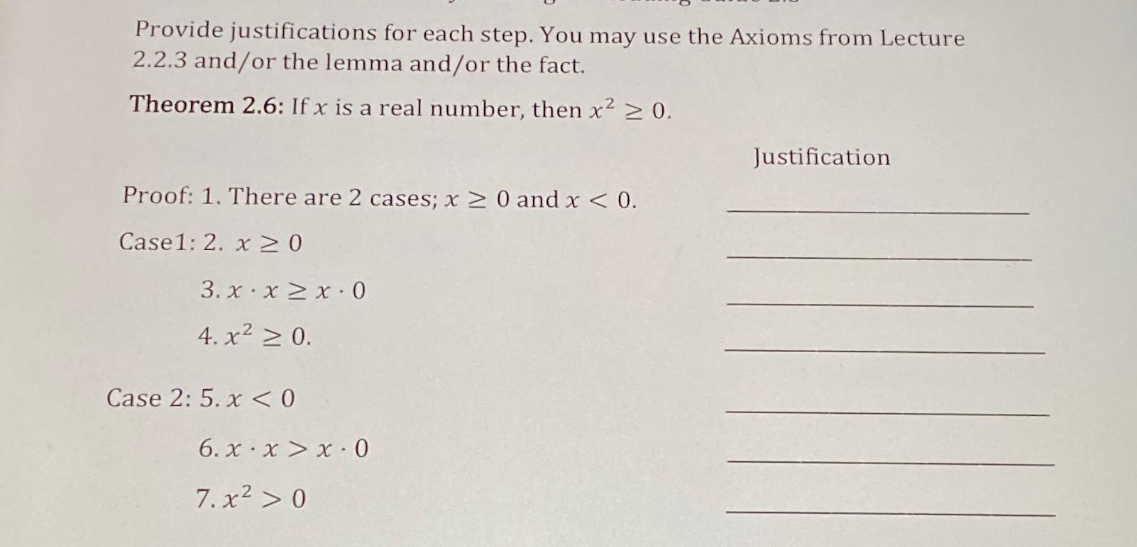 Solved Provide justifications for each step. You may use the | Chegg.com