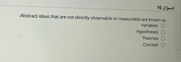 Solved Abstract ideas that are not directly observable or | Chegg.com