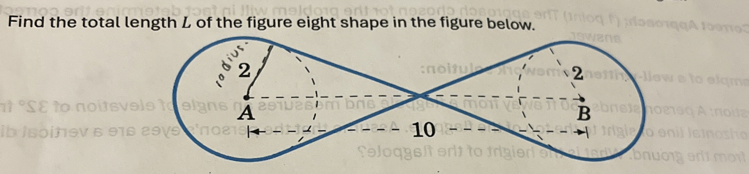 Solved Find the total length L ﻿of the figure eight shape in | Chegg.com