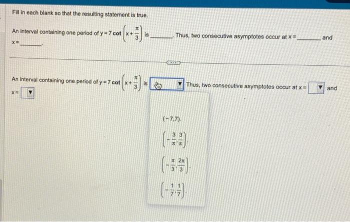 Solved Graph two periods of the given cosecant function. | Chegg.com