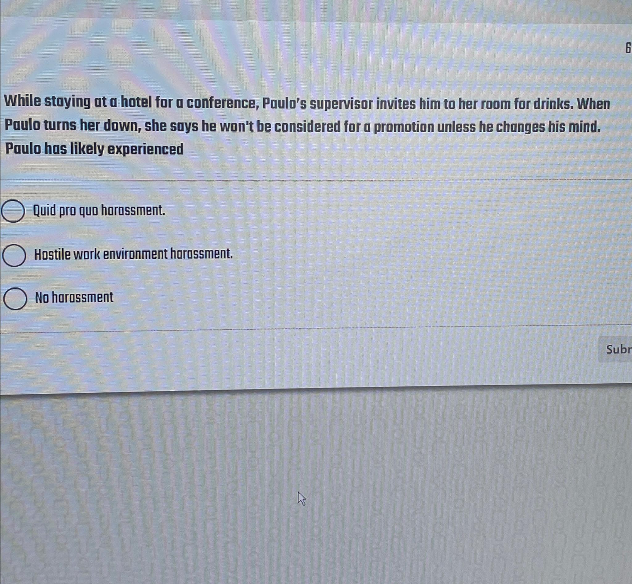 Solved While staying at a hotel for a conference, Paulo's | Chegg.com