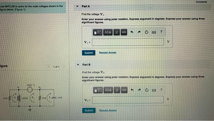 Solved Use MATLAB to solve for the node voltages shown in | Chegg.com