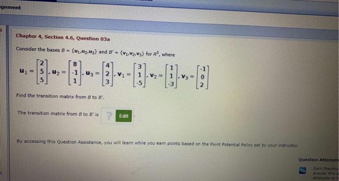 Solved Ignment Chapter 4 Section 46 Question 03a Consider 2824
