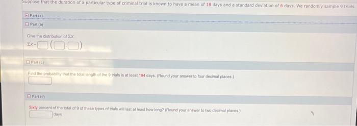 dupose that the duration of a particular bype of | Chegg.com