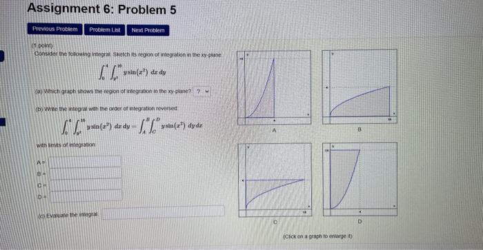 Solved (1 point) Corsider the following integrat. Skefch its | Chegg.com
