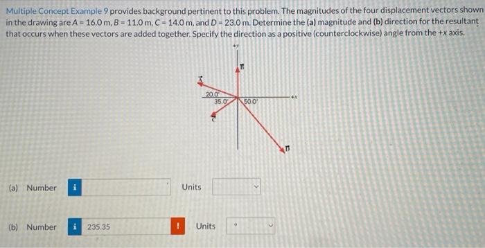 Solved Multiple Concept Example 9 provides background | Chegg.com