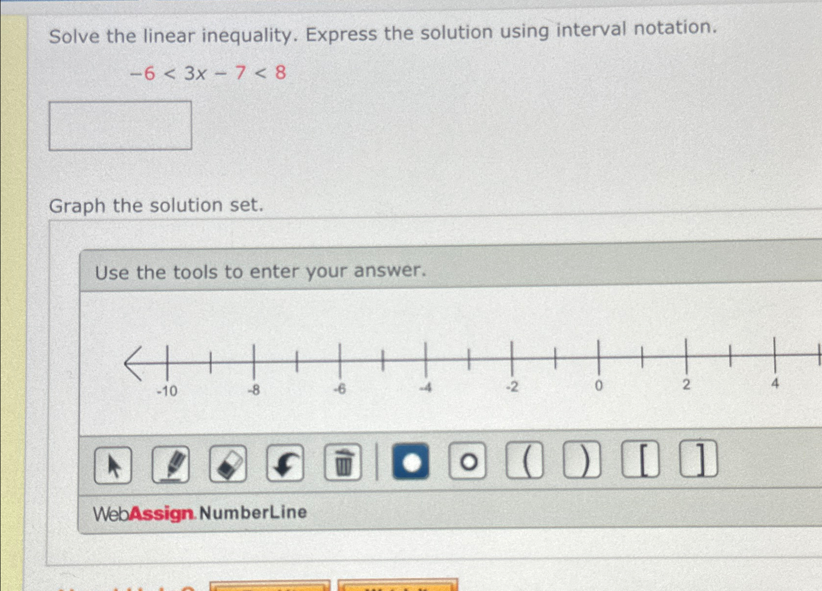 Solved Solve the linear inequality. Express the solution | Chegg.com