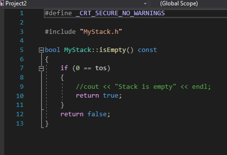 Solved Implement class MyStack, add constructors, | Chegg.com